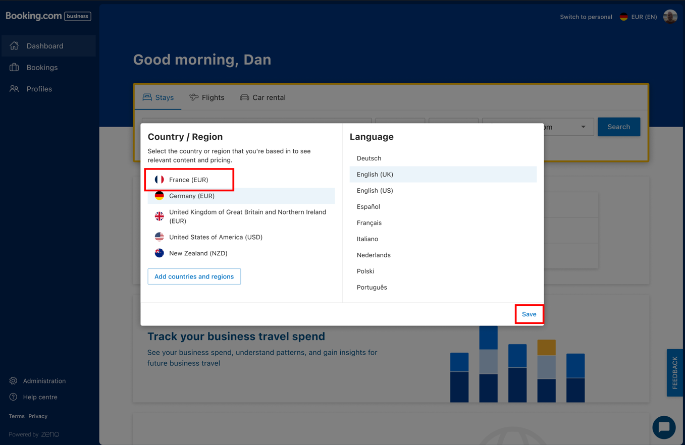 How can I change the country location of my account? – Booking.com for ...